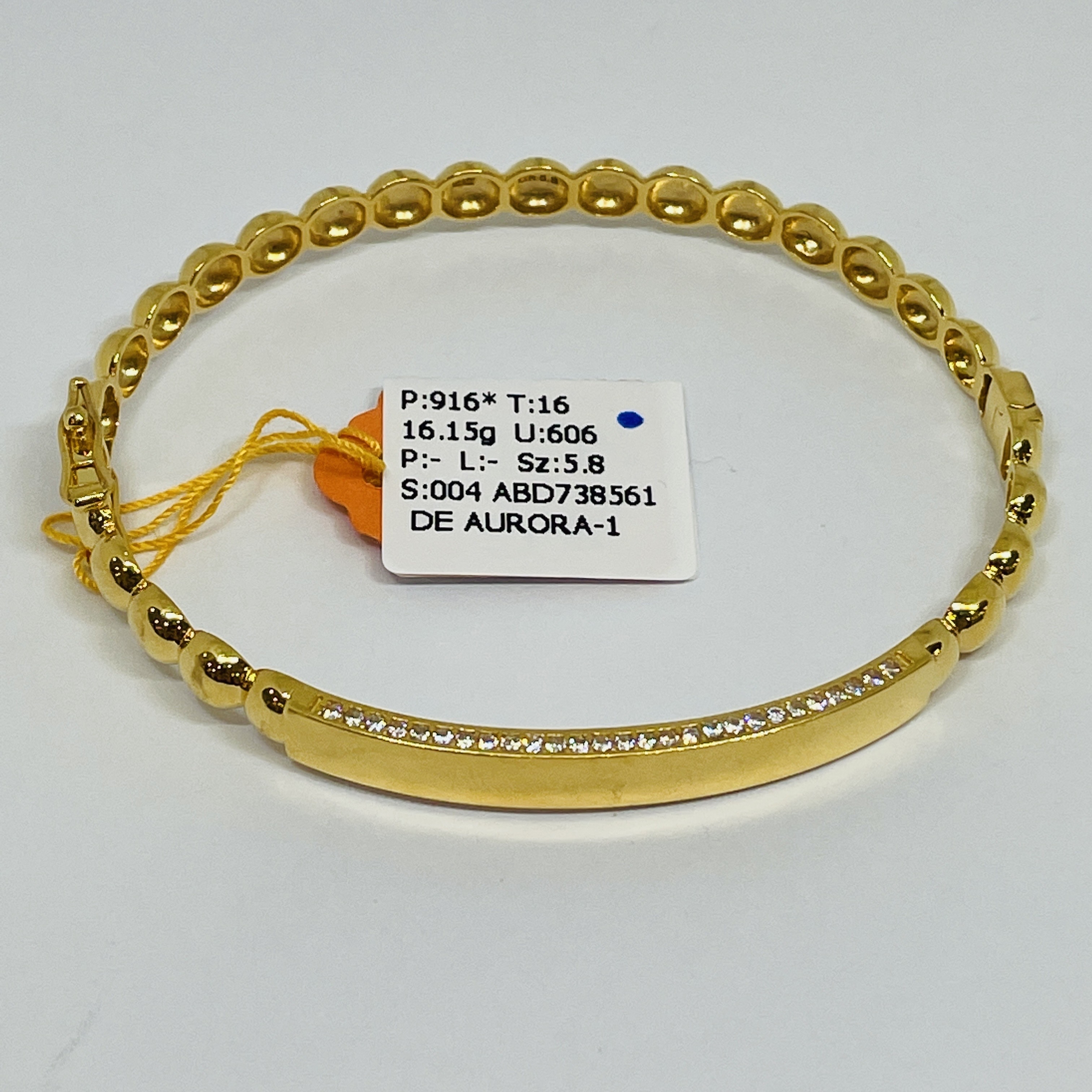 KEDAI EMAS DEAURORA JEWELS 2026 - Barang Kemas Bangle 916