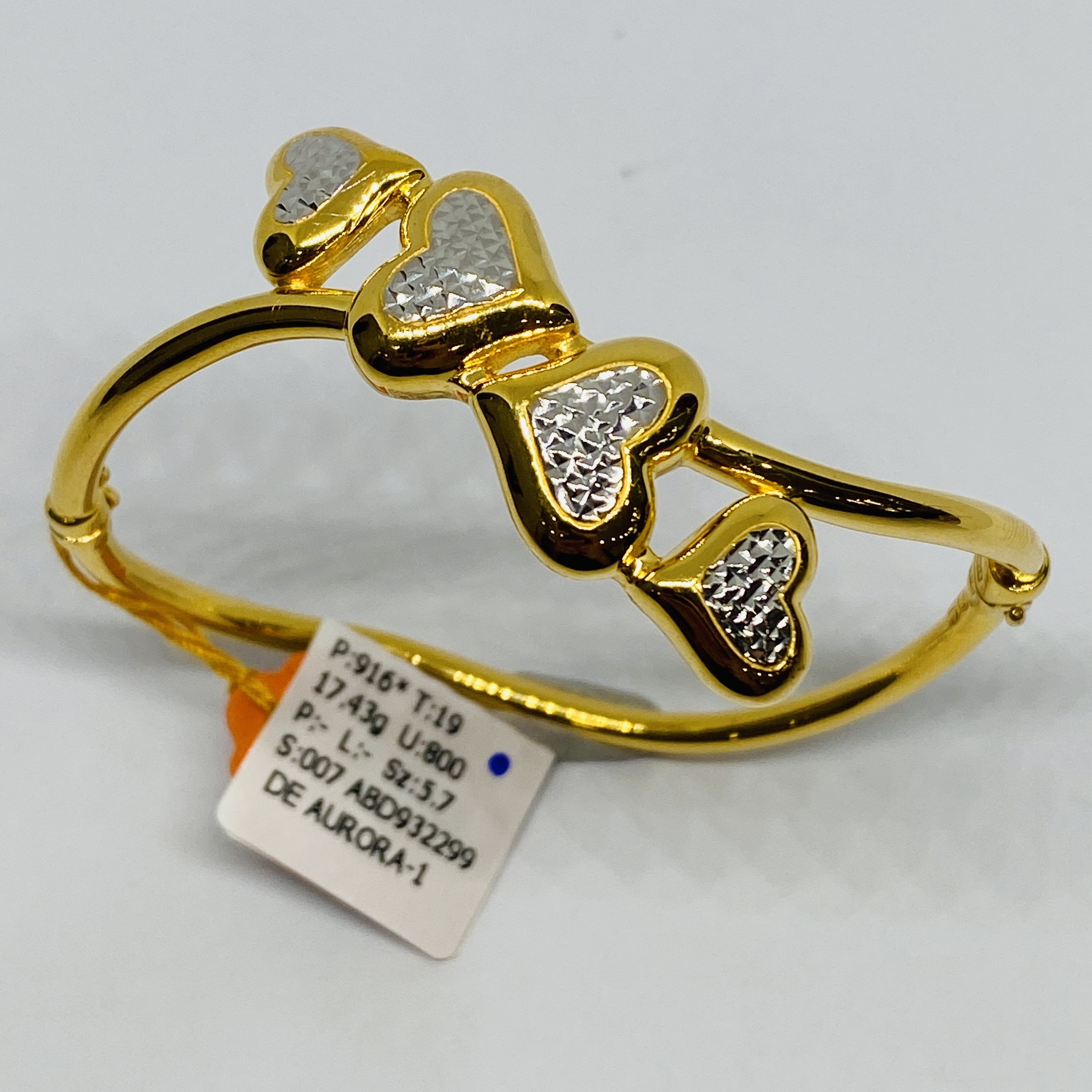 KEDAI EMAS DEAURORA JEWELS 2026 - Barang Kemas Bangle 916
