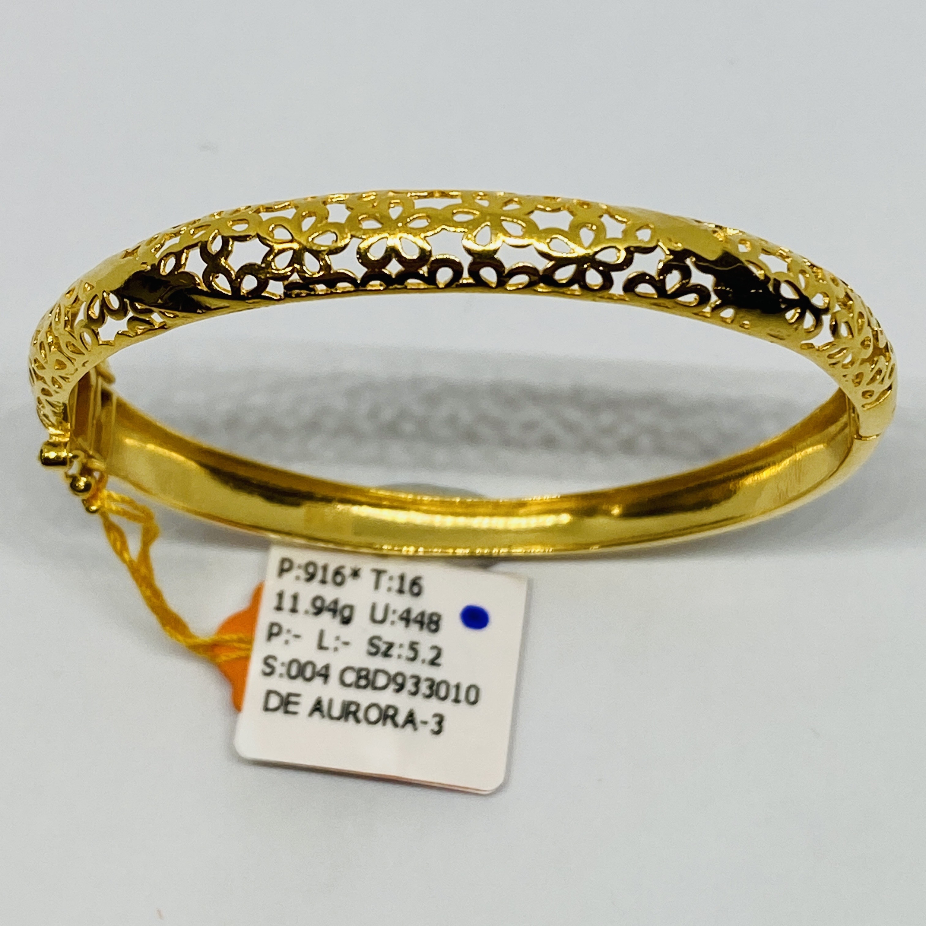 KEDAI EMAS DEAURORA JEWELS 2026 - Barang Kemas Bangle 916