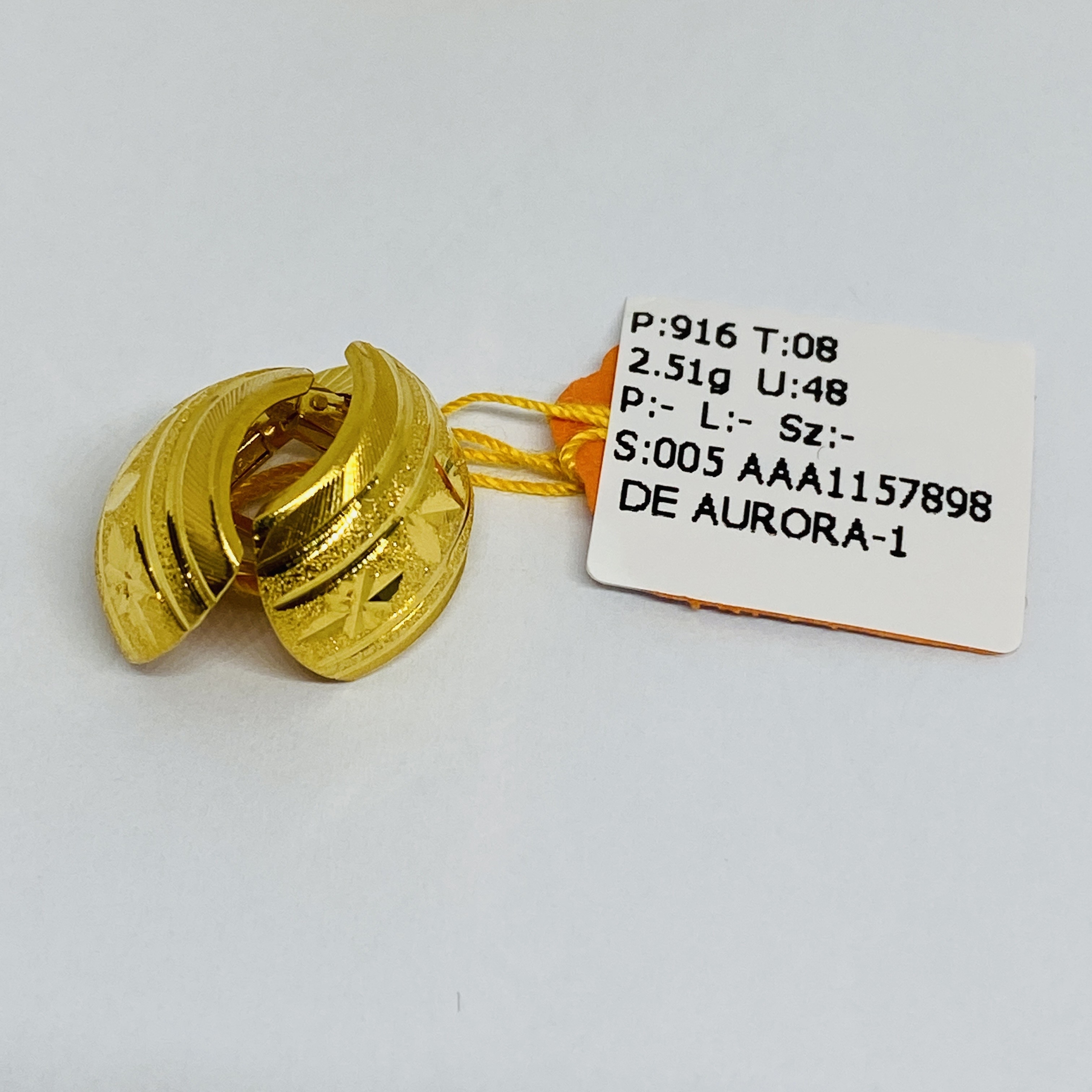 KEDAI EMAS DEAURORA JEWELS 2026 - Senarai Barang Kemas